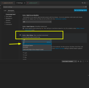 Quebra de linha no Visual Studio Code – Blog CriarBR